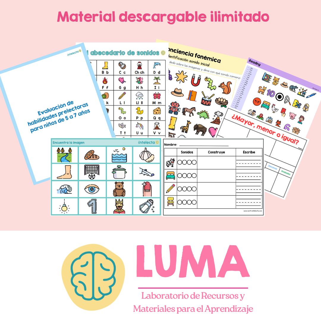 Tarjetas de fluidez lectora (Cursiva) – Intelecta