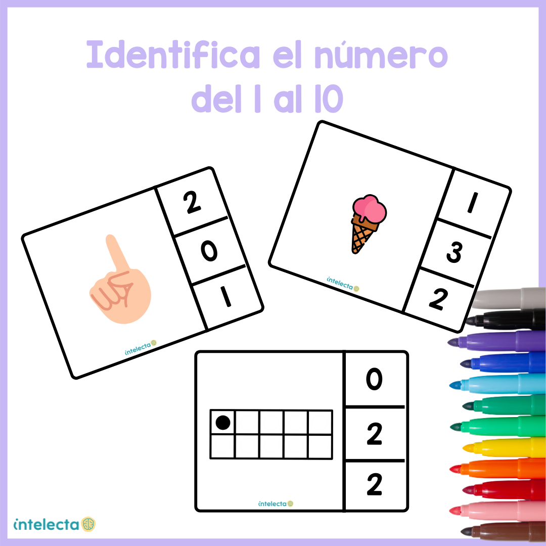 Identifica el número del 1 al 10 – Intelecta