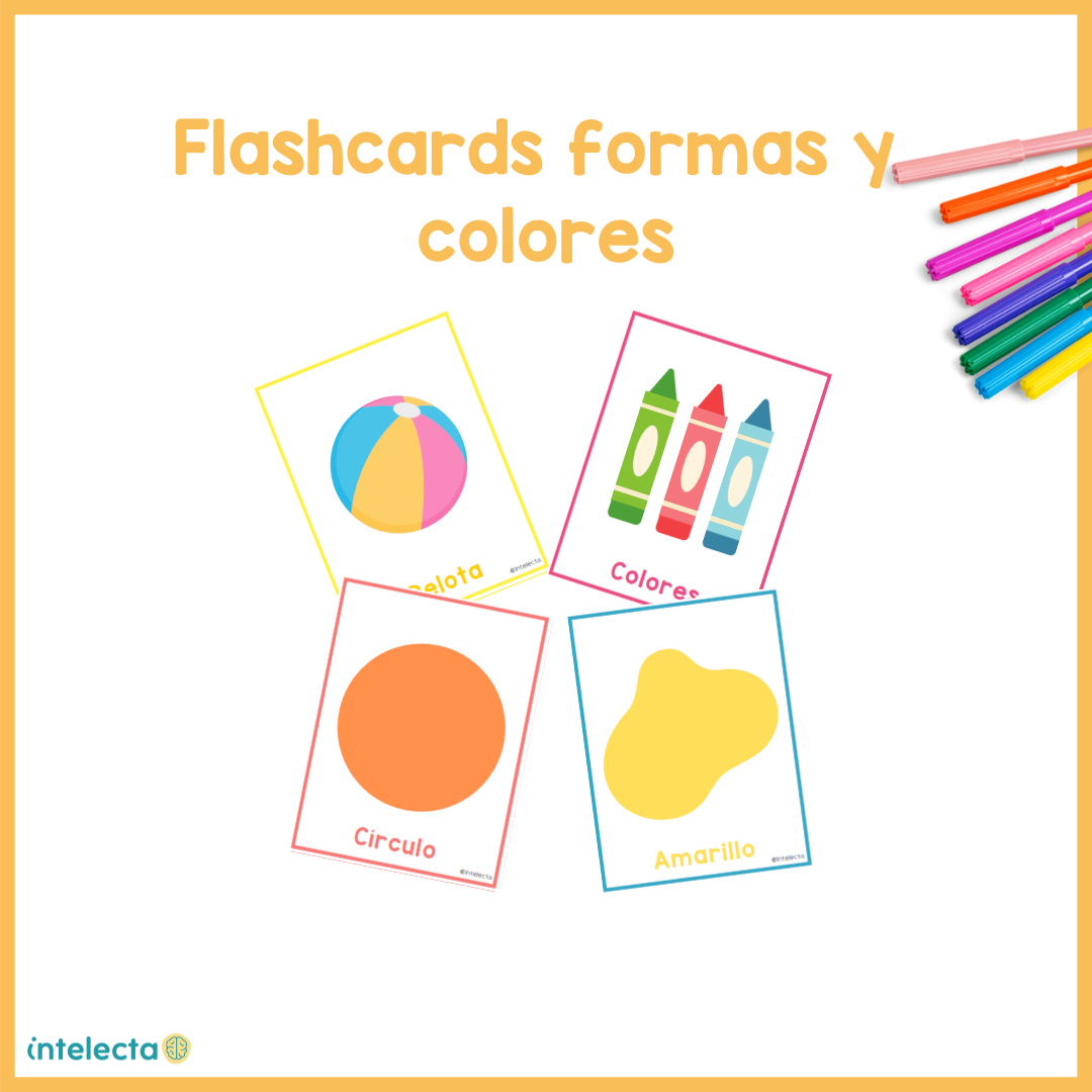 Flashcards de colores y formas – Intelecta