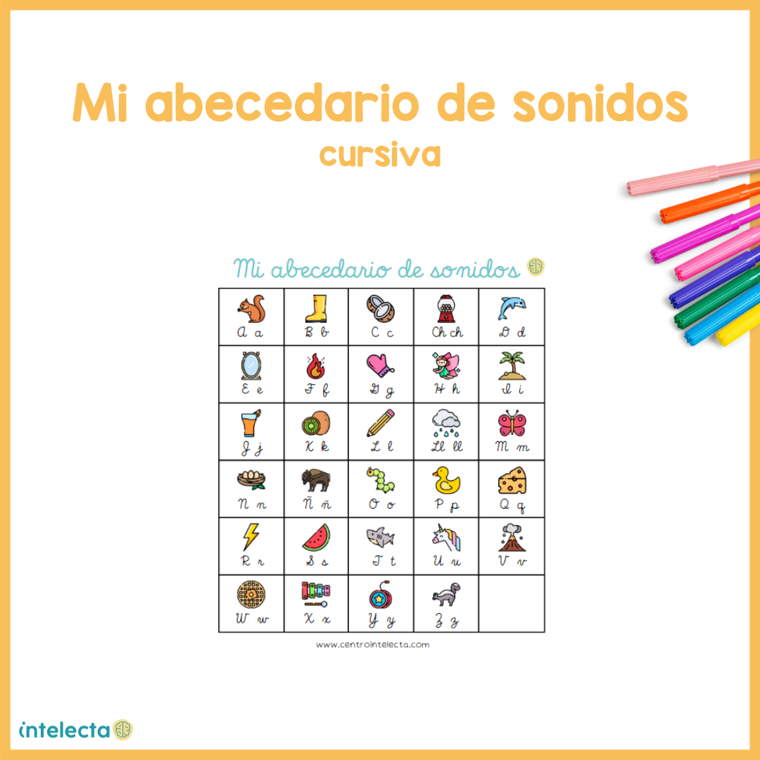 Mi abecedario de sonidos (cursiva) – Intelecta
