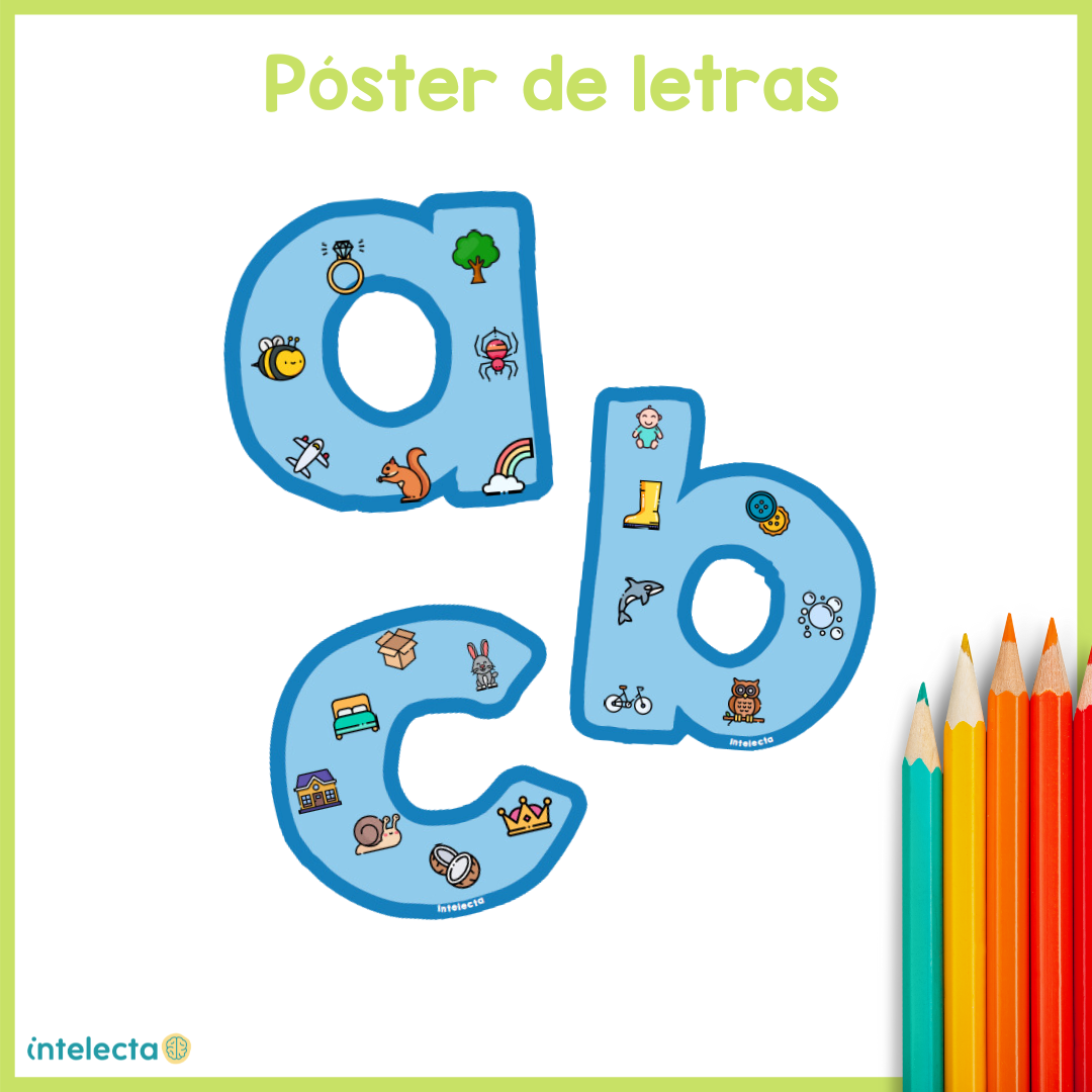 Póster letras e imágenes – Intelecta