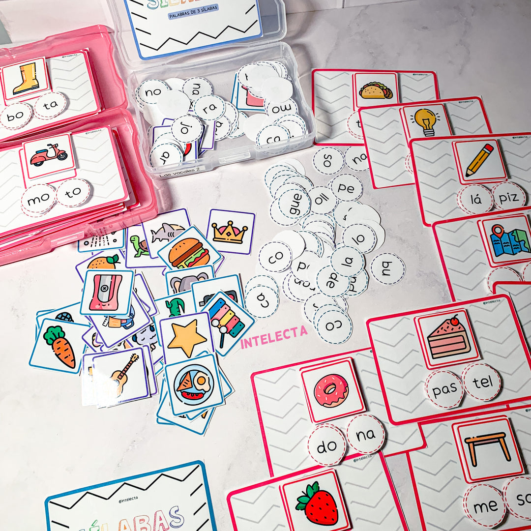 Tarjetas 2, 3 y 4 Sílabas – Intelecta