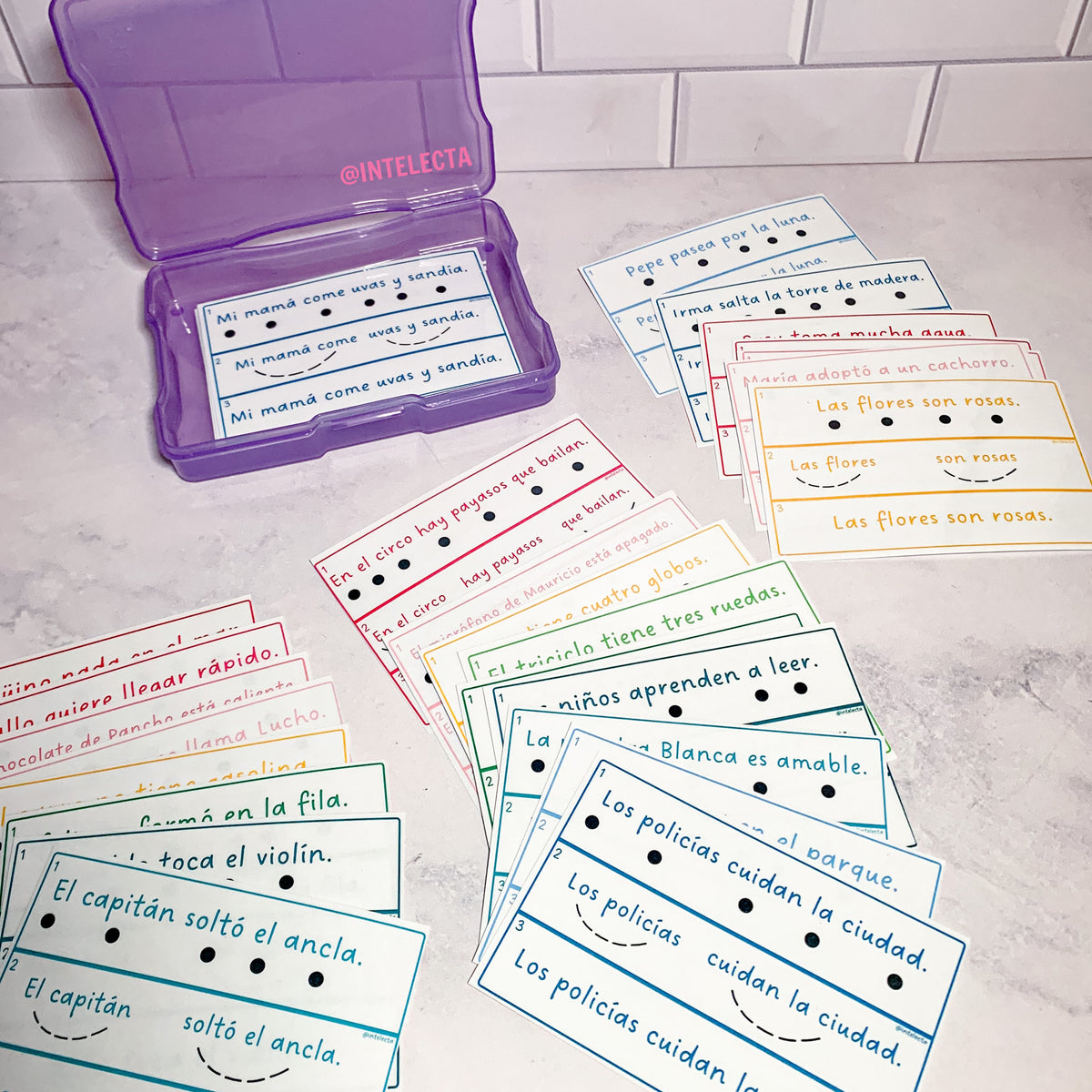 Tarjetas fluidez lectora – Intelecta